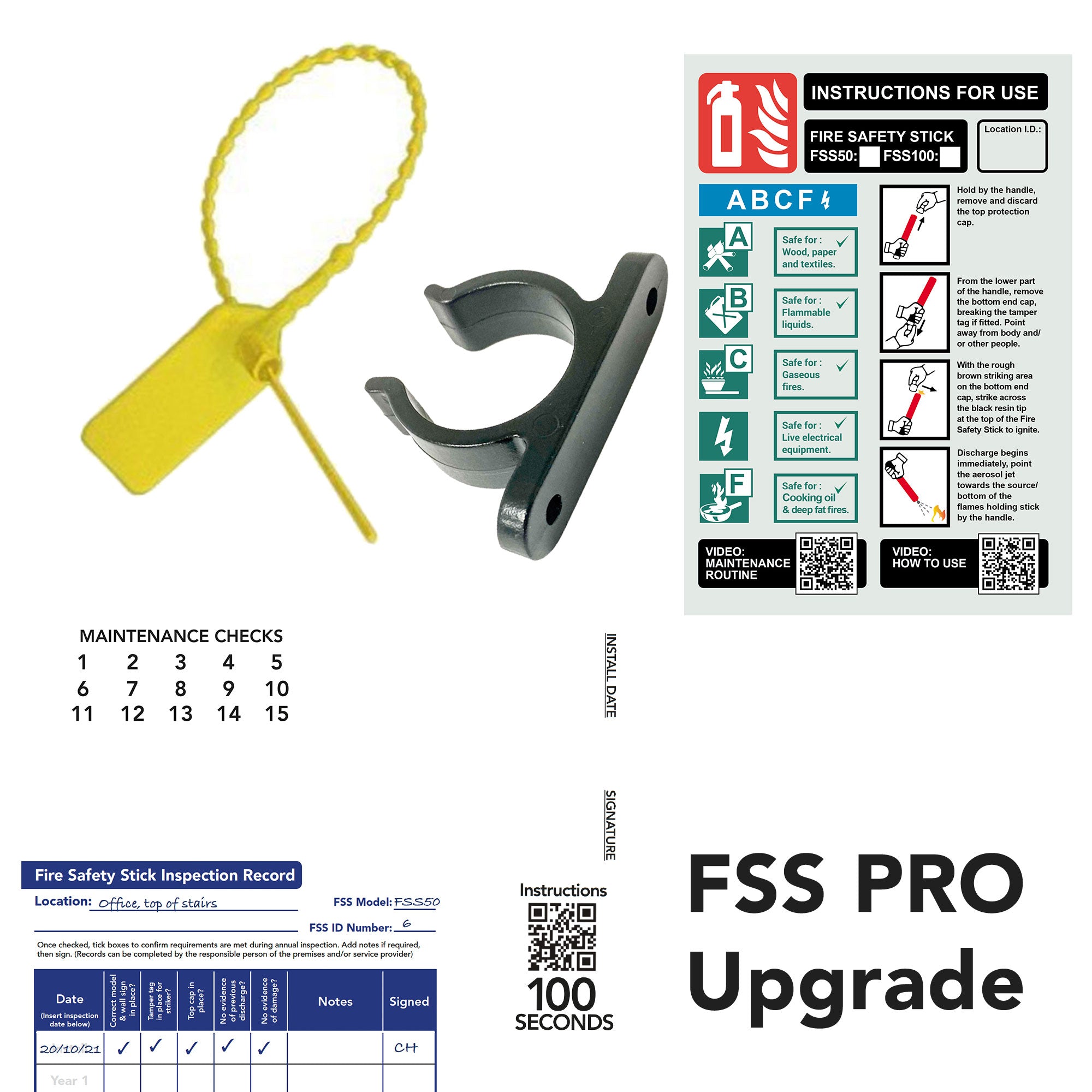 Retro-upgrade Kits to PRO versions - Loose Tamper-tag, extra clip, ins ...